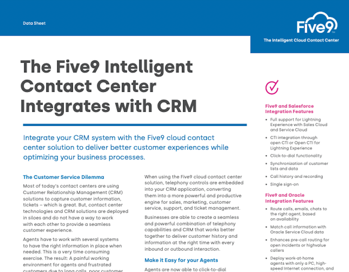 CRM Overview | Five9
