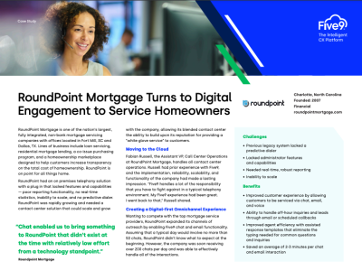 Roundpoint Case Study | Five9