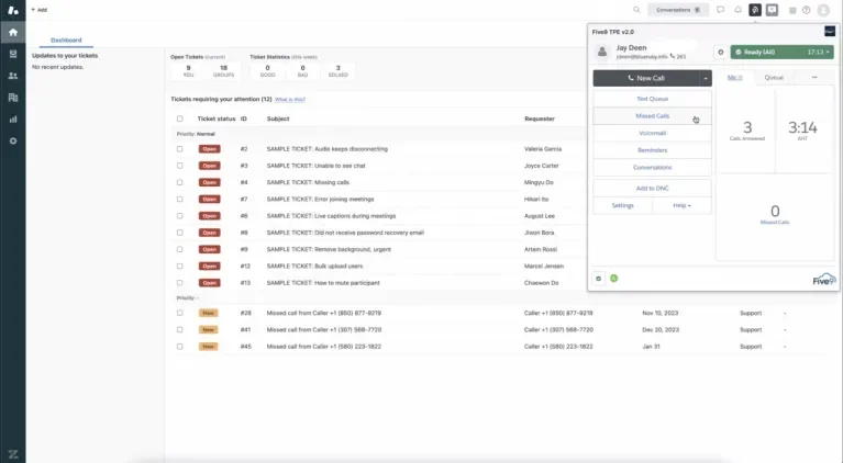 Five9 Zendesk Integration - Zendesk CRM Integration - Zendesk Contact Center Integration | Five9